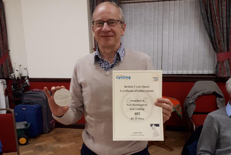 Neil completes all 402 points of British Cycle Quest | Cycling UK